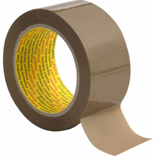 3M 305 Tartan Brown Adhesive Tape for Packing - 50 mm x 66 mt